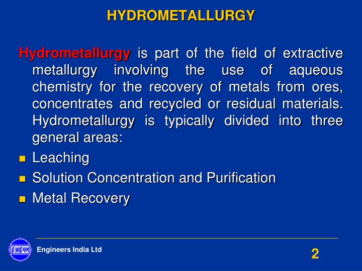 PPT - Solvent Extraction Application in Non-Ferrous Metals Recovery ...