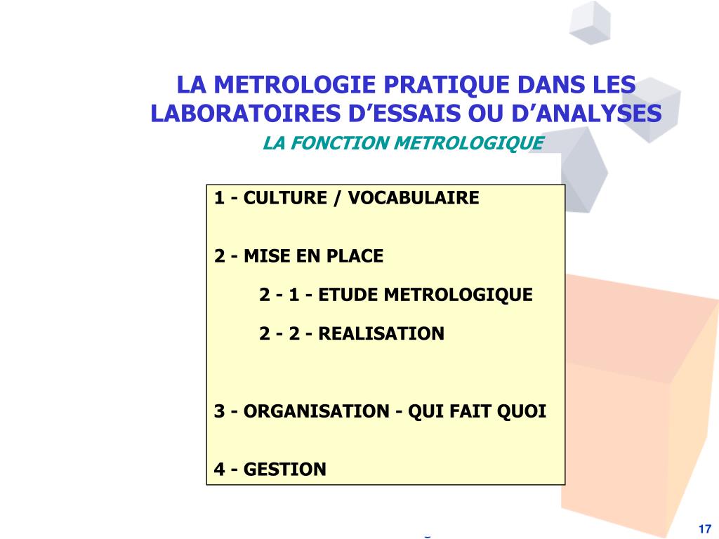 PPT - Transparents de Présentation générale de la métrologie PowerPoint ...
