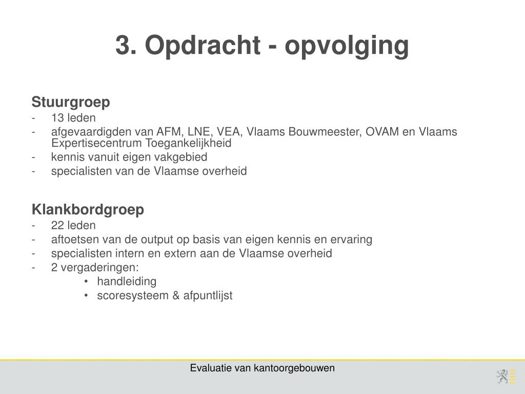 PPT - Op weg naar een duurzame huisvesting voor de Vlaamse overheid ...