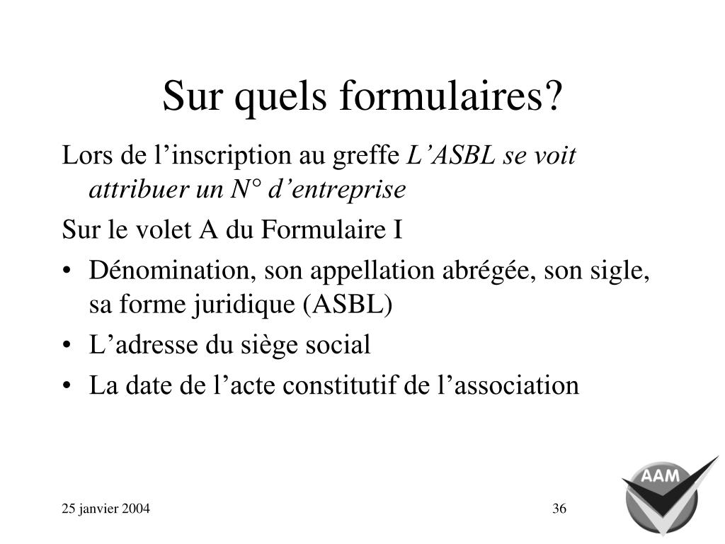 PPT - La nouvelle loi sur les ASBL PowerPoint Presentation, free ...