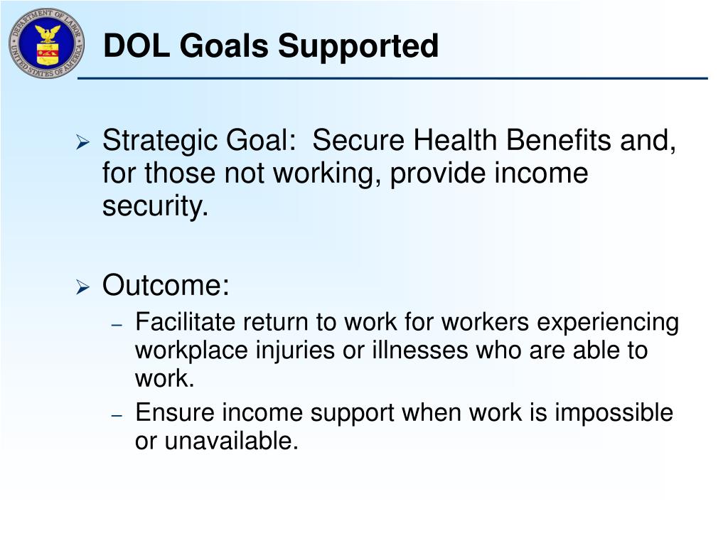 PPT - Stakeholder Consultation U.S. Department of Labor (DOL) Office of ...