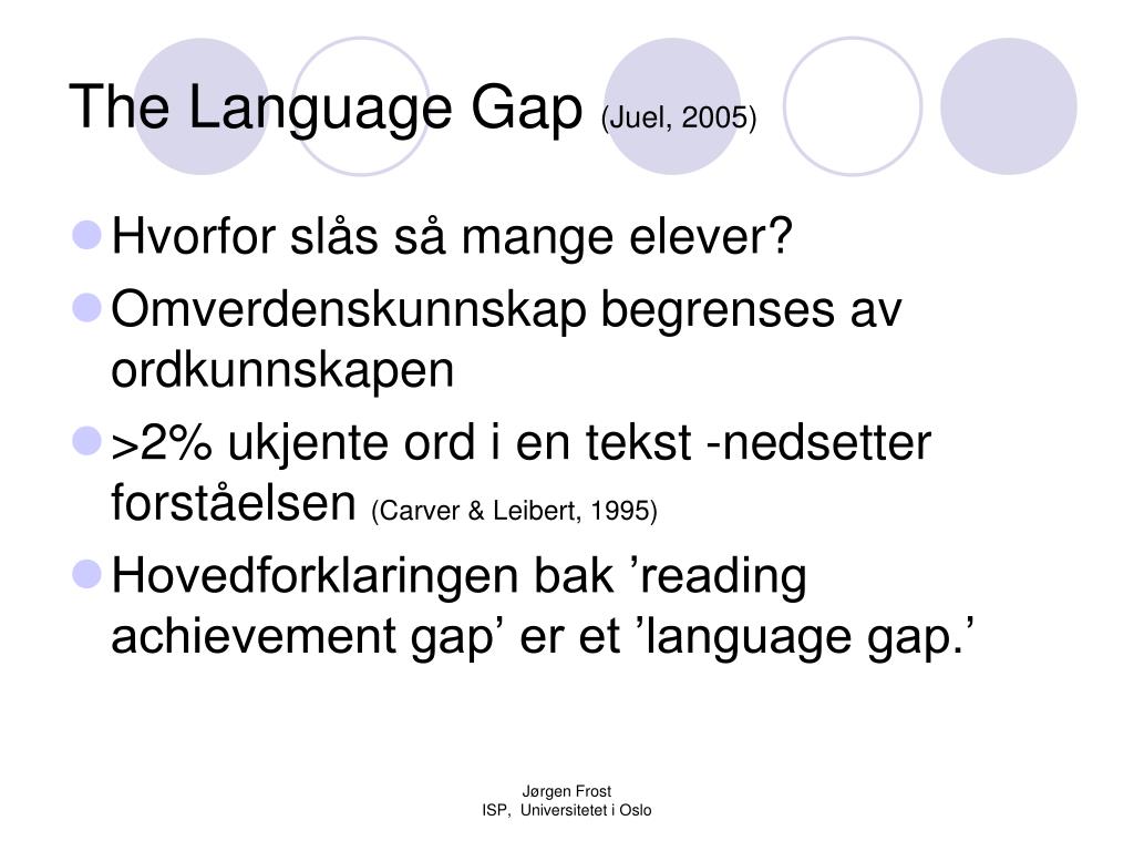 PPT - Språk og lesing 2B – i overgangen mellom barnehage og skole ...
