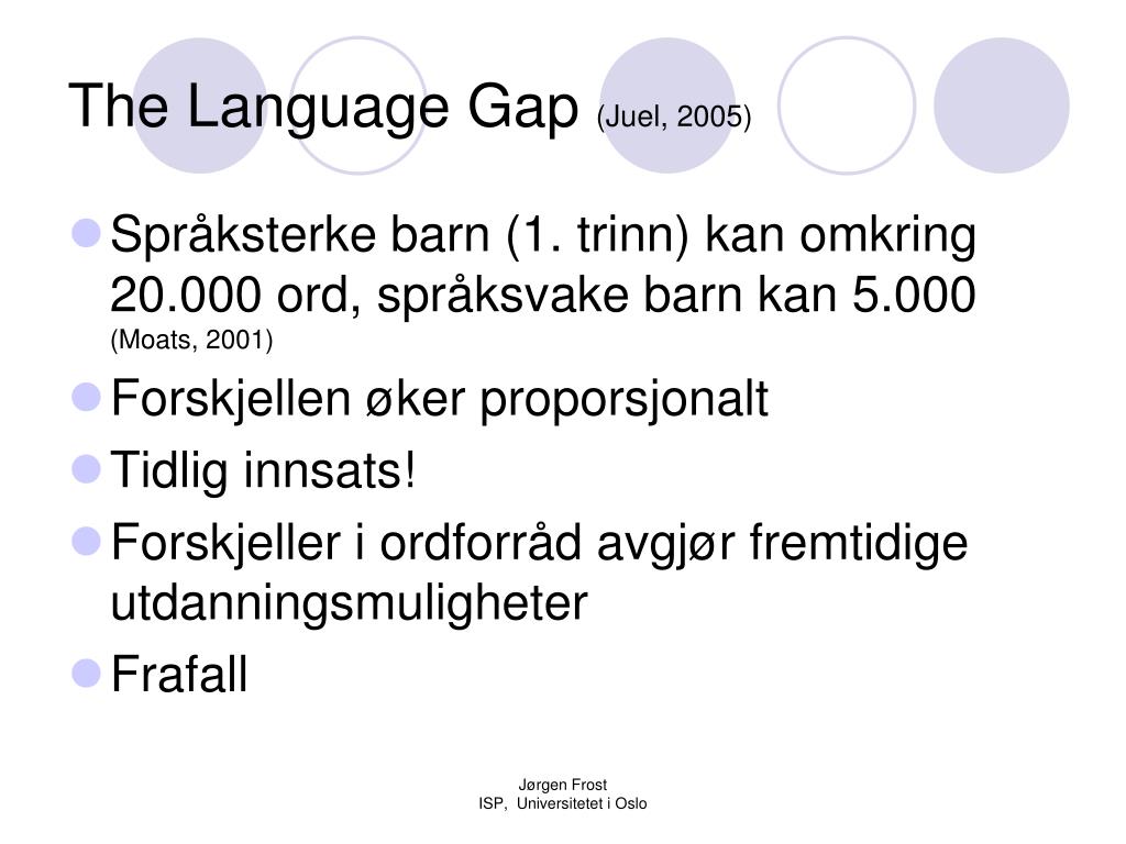 PPT - Språk og lesing 2B – i overgangen mellom barnehage og skole ...