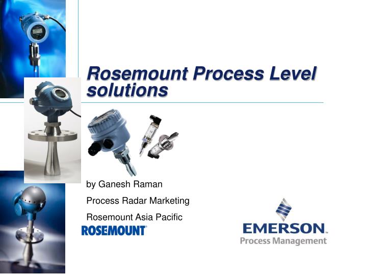 PPT - Rosemount Process Level solutions PowerPoint Presentation, free ...