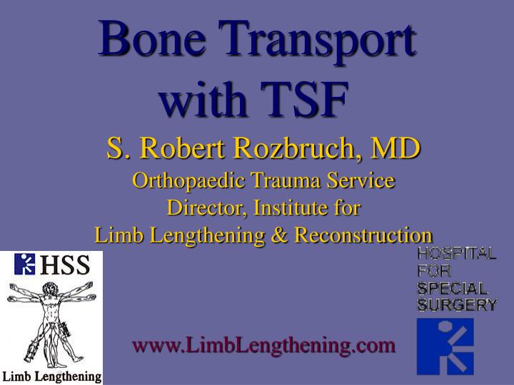 PPT - Bone Transport with TSF PowerPoint Presentation, free download ...