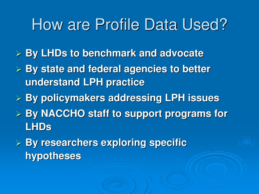 PPT - National Profile of Local Health Departments Public Health ...