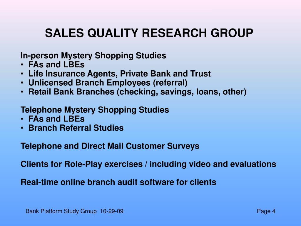 PPT - Jim Rensel, President Sales Quality Research Group KEHRER - LIMRA ...