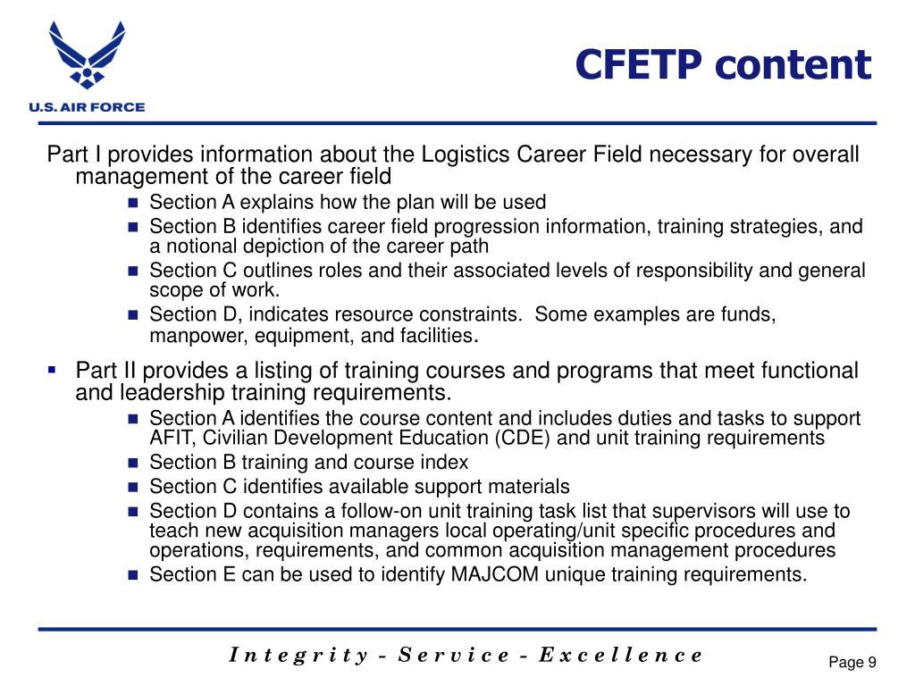 PPT - Department of Air Force Logistics Community Update to Logistics ...
