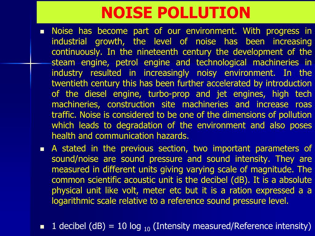 PPT - NOISE POLLUTION PowerPoint Presentation, free download - ID:3332196 PPT - NOISE POLLUTION PowerPoint Presentation, free download - ID:3332196