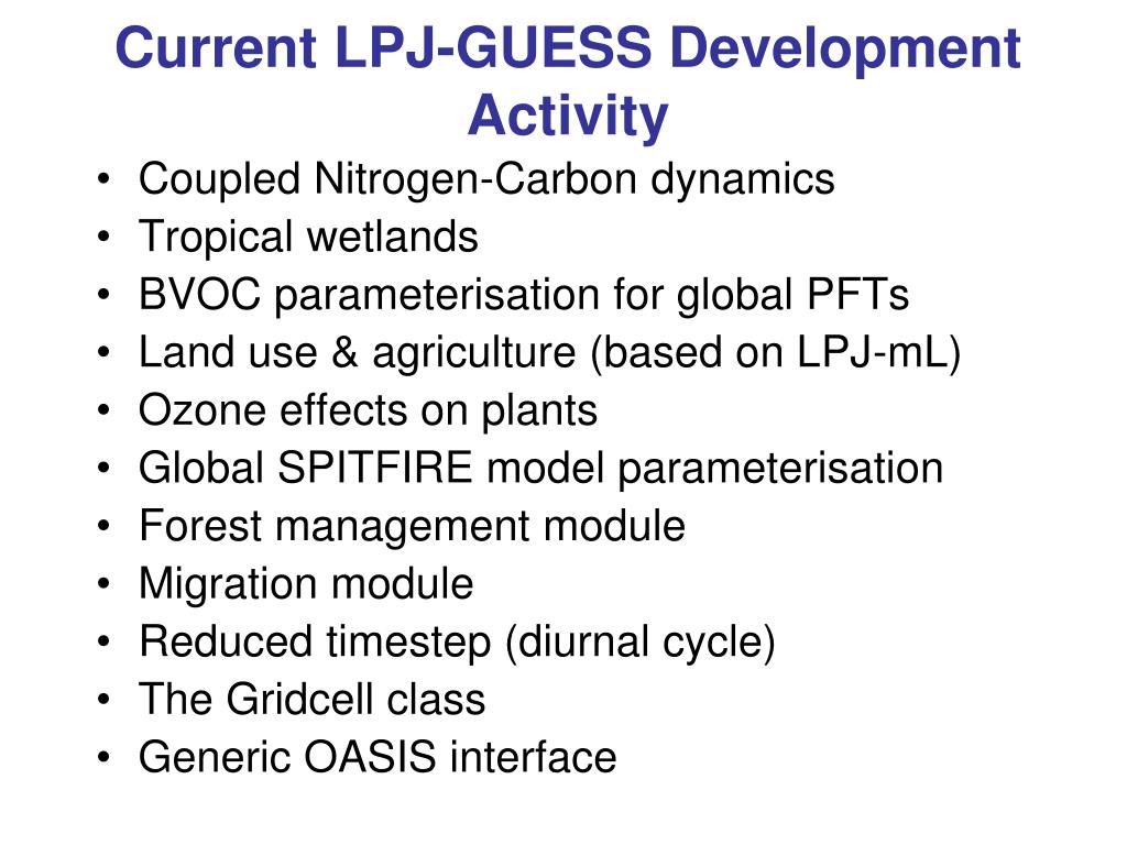 PPT - EC-Earth – Copenhagen, Sep. 7/8, 2011 Coupling LPJ-GUESS to EC ...