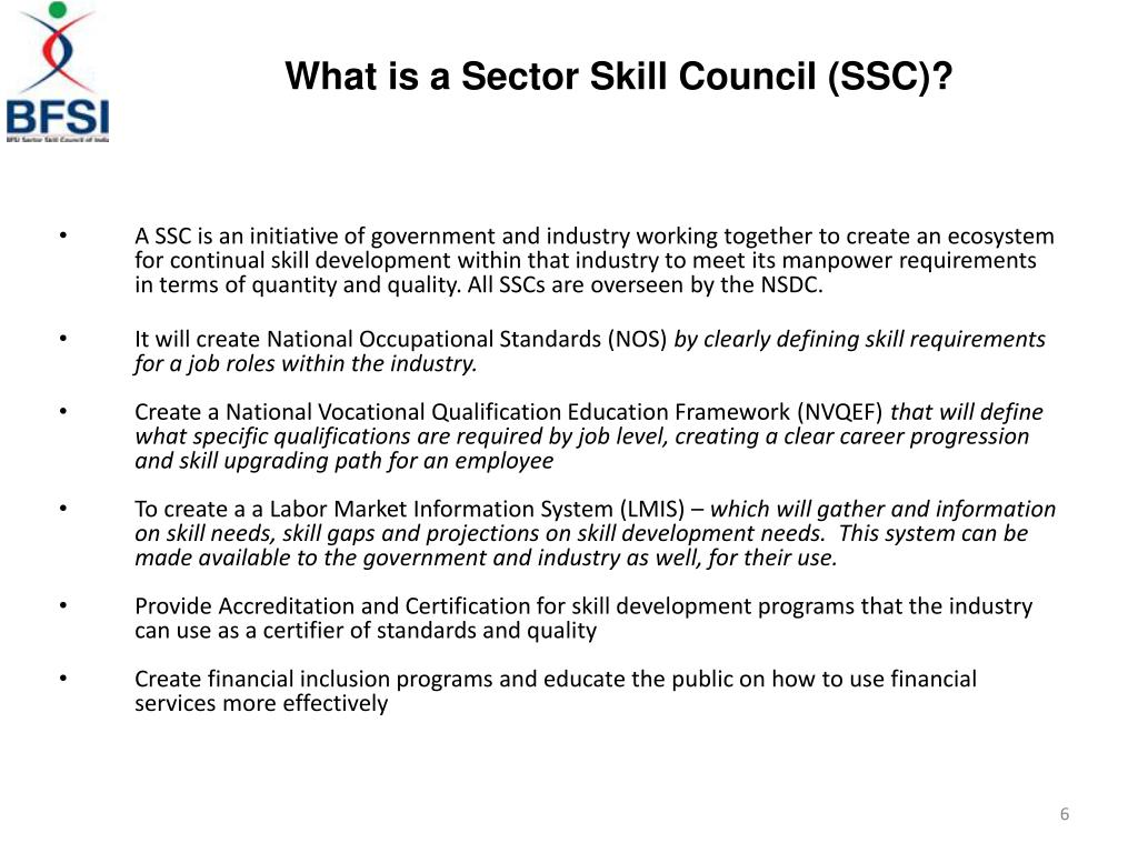 PPT - The BFSI Sector Skill Council of India (BFSI SSC) M B N RAO ...