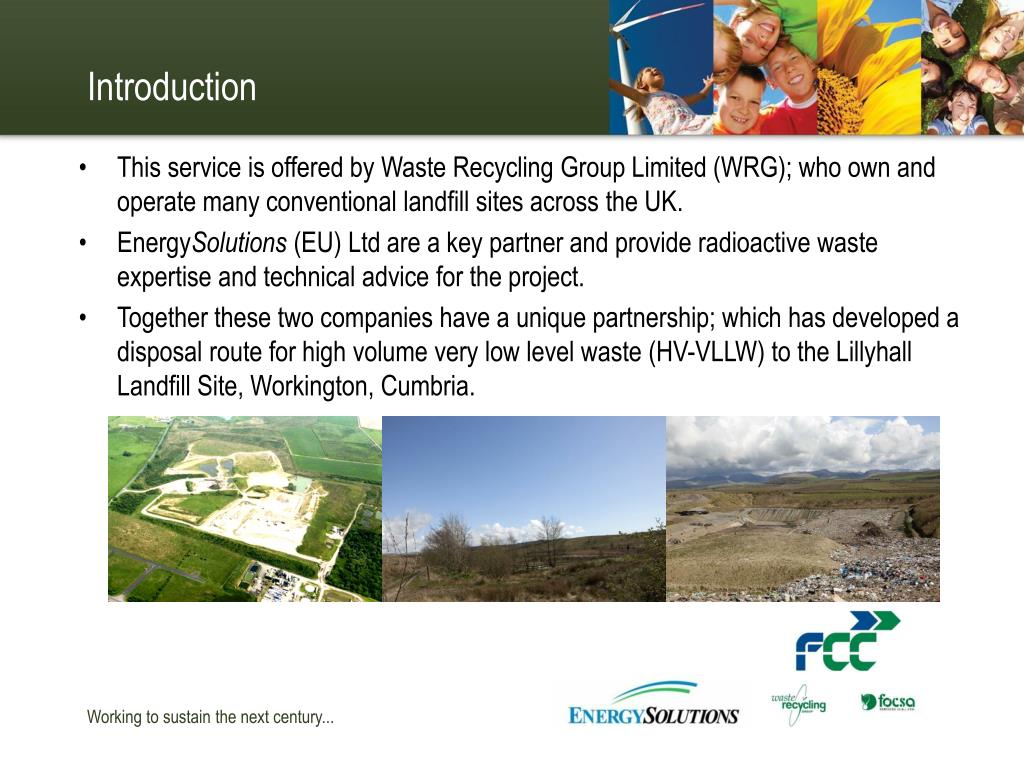 PPT - Very Low Level Waste Service 25 th April 2012 Andrea Borwick ...