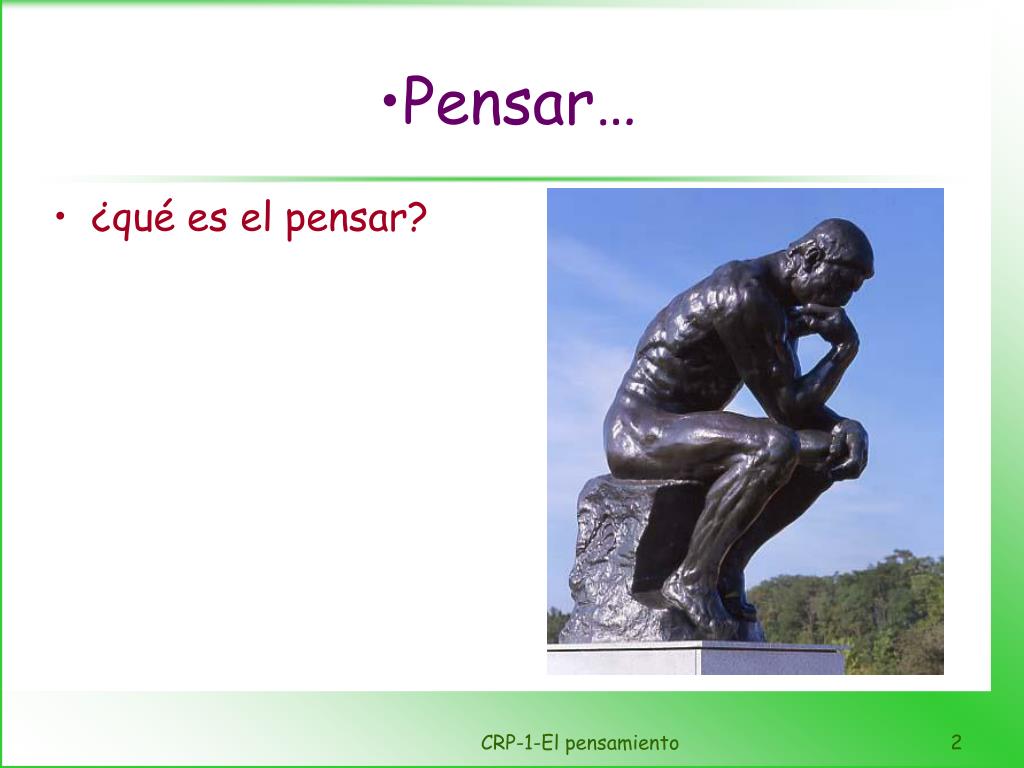 PPT - El pensamiento: Hábitos y herramientas PowerPoint Presentation ...