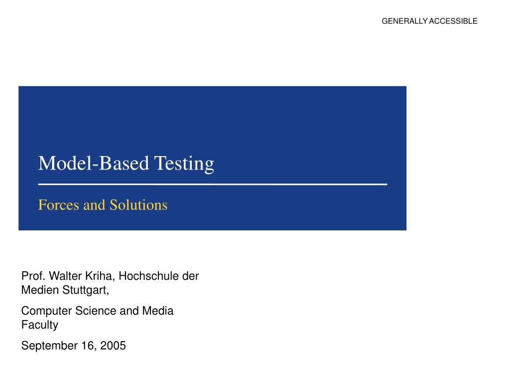 PPT - Model- Based Testing PowerPoint Presentation, free download - ID ... PPT - Model- Based Testing PowerPoint Presentation, free download - ID ...