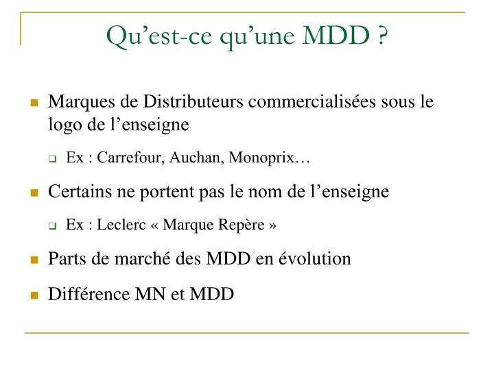 PPT - Les Marques de Distributeurs PowerPoint Presentation - ID:3334942