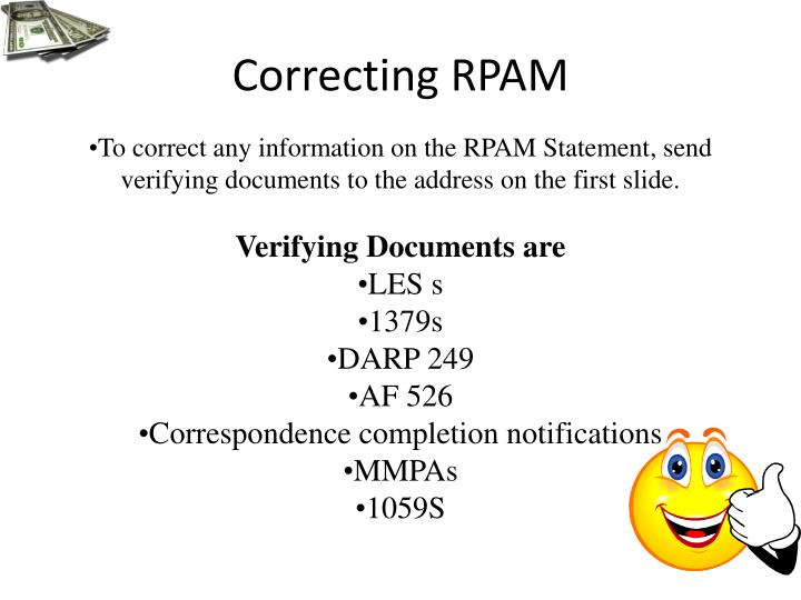 PPT - Retirement Points Accounting Manager (RPAM) SGT Catherine ...