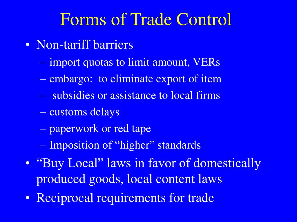 PPT - The Political Economy of International Trade Chapter 6 PowerPoint ...