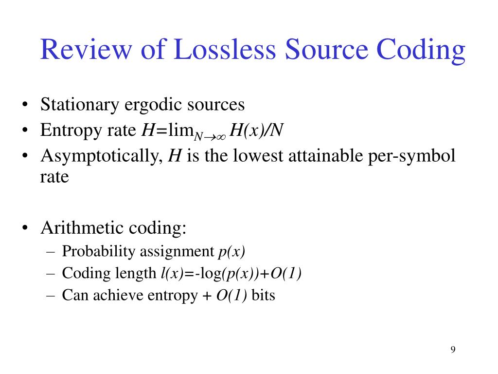 Ppt Fast Parallel Algorithms For Universal Lossless Source Coding Powerpoint Presentation Id