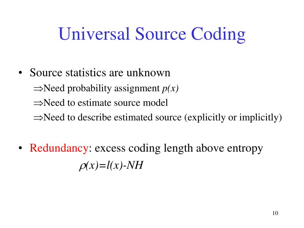 Ppt Fast Parallel Algorithms For Universal Lossless Source Coding Powerpoint Presentation Id