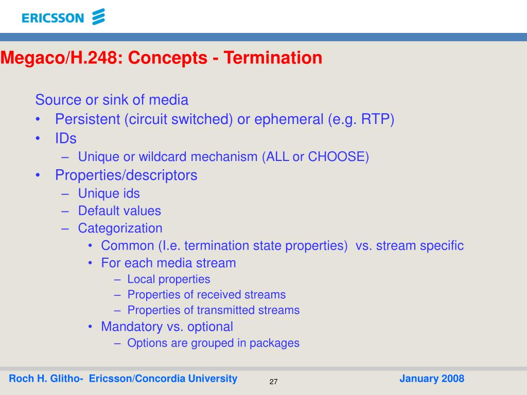PPT - H.323, Megaco/H.248 and Soft-Switches PowerPoint Presentation ...
