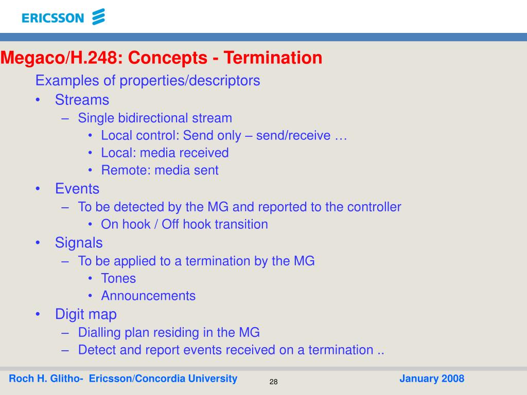 PPT - H.323, Megaco/H.248 and Soft-Switches PowerPoint Presentation ...