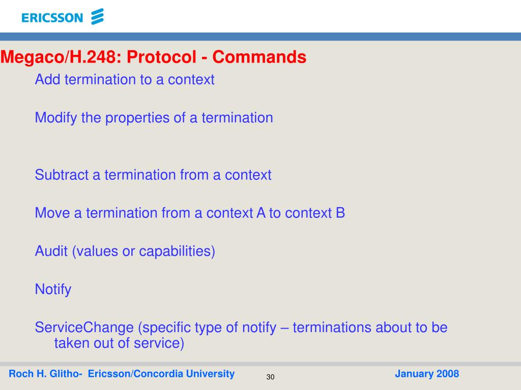 PPT - H.323, Megaco/H.248 and Soft-Switches PowerPoint Presentation ...