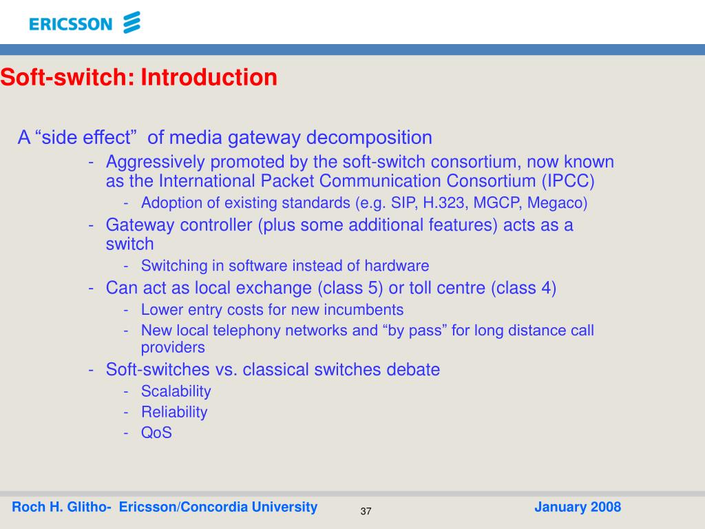 PPT - H.323, Megaco/H.248 and Soft-Switches PowerPoint Presentation ...