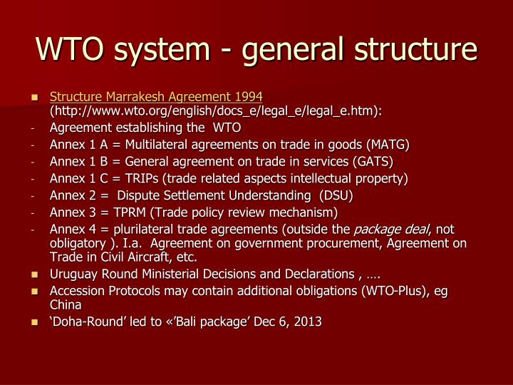 PPT - The GATT/WTO system PowerPoint Presentation - ID:3335979