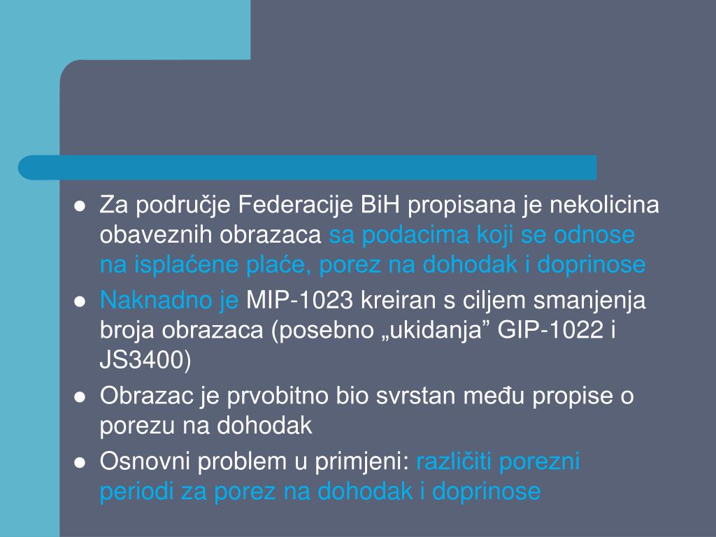 PPT - Uloga Porezne uprave FBiH u sistemu registracije, kontrole i ...