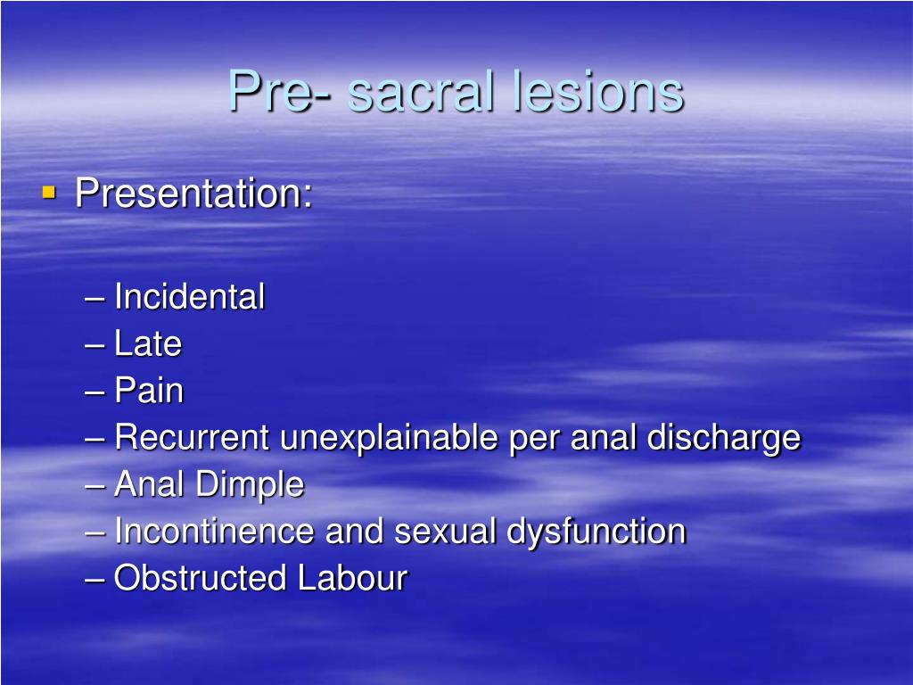 PPT - Anal Cancer Anal Intraepithelial neoplasia and Pre- sacral ...