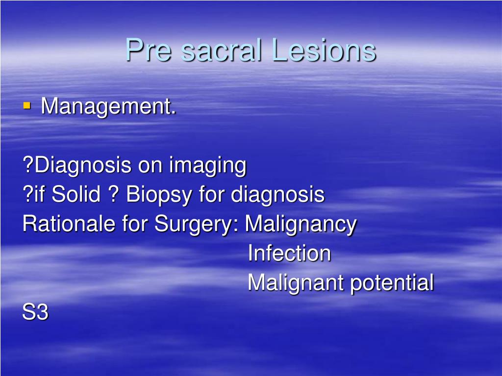 PPT - Anal Cancer Anal Intraepithelial neoplasia and Pre- sacral ...