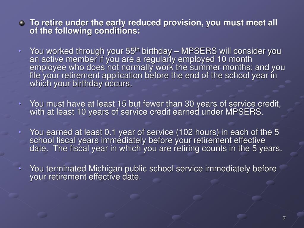 PPT - Michigan Public School Employees Retirement System (MPSERS ...