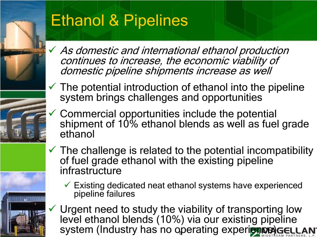 PPT - Ethanol Transportation Challenges and Opportunities in Pipeline ...