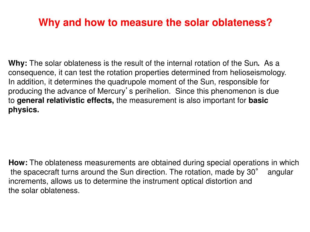 PPT - The Solar Oblateness Measured On Board The PICARD Spacecraft ...