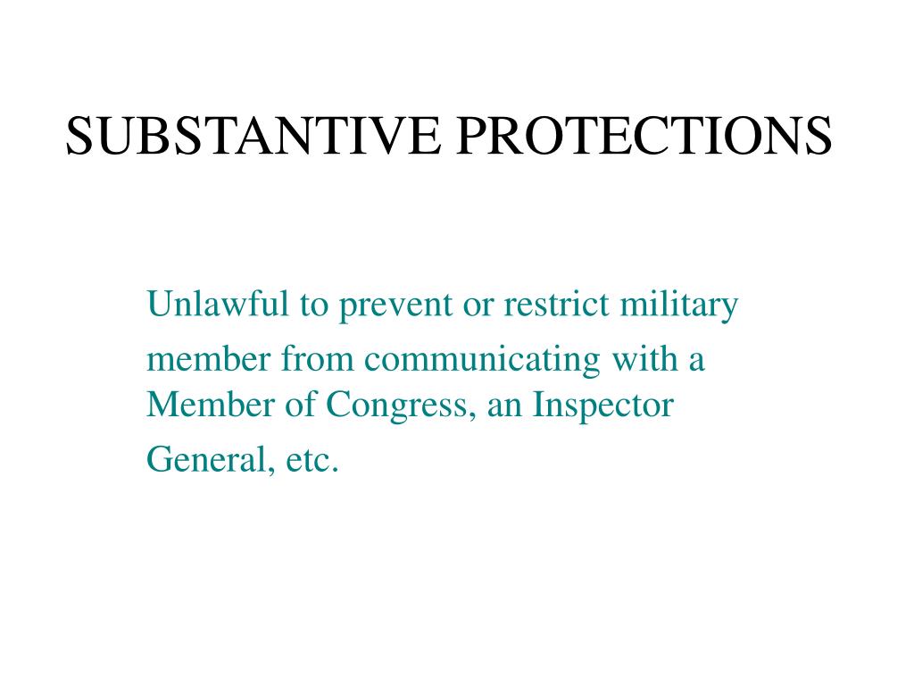PPT - Military Whistleblower Protection Act Training for Supervisors ...