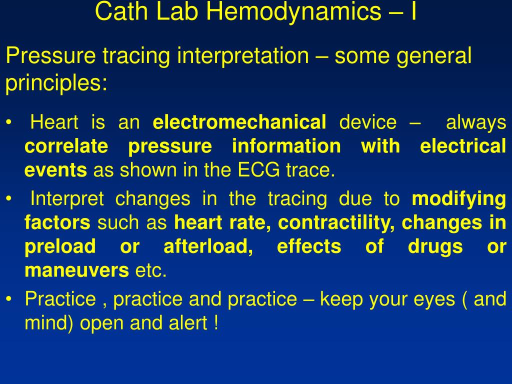 PPT - Cath-Lab Hemodynamics – I : Pressure tracings in the diseased ...