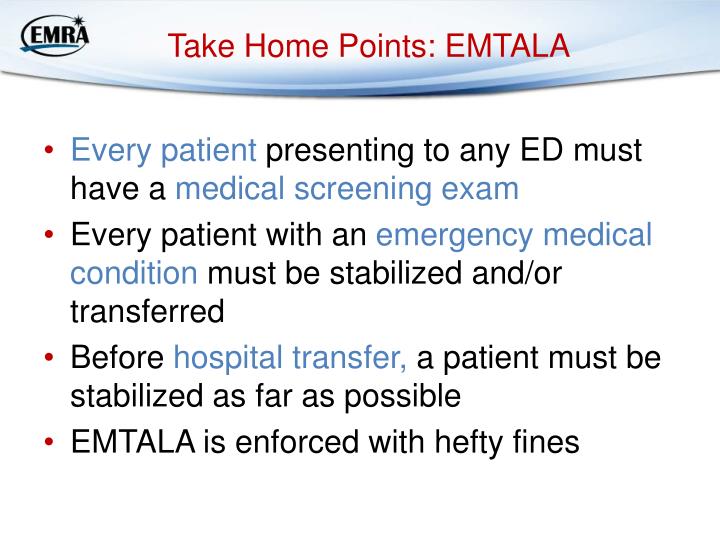 Emtala Regulations