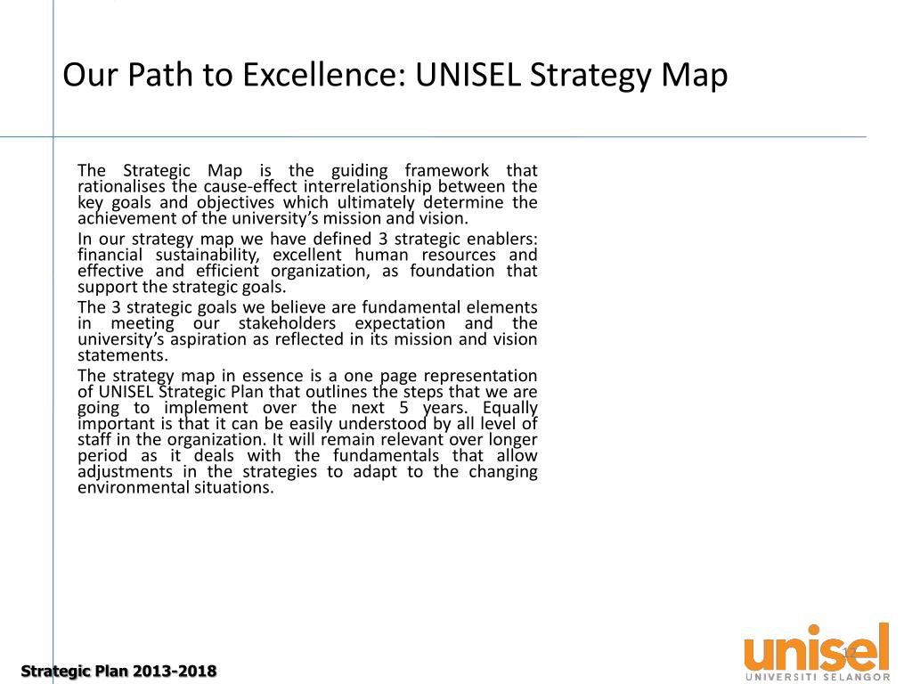 PPT - OUR PATH TO EXCELLENCE : UNISEL STRATEGIC PLAN 2013-2018 ...