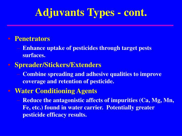 PPT - Agricultural Spray Adjuvant Technology -Sorting Out the Adjuvant ...