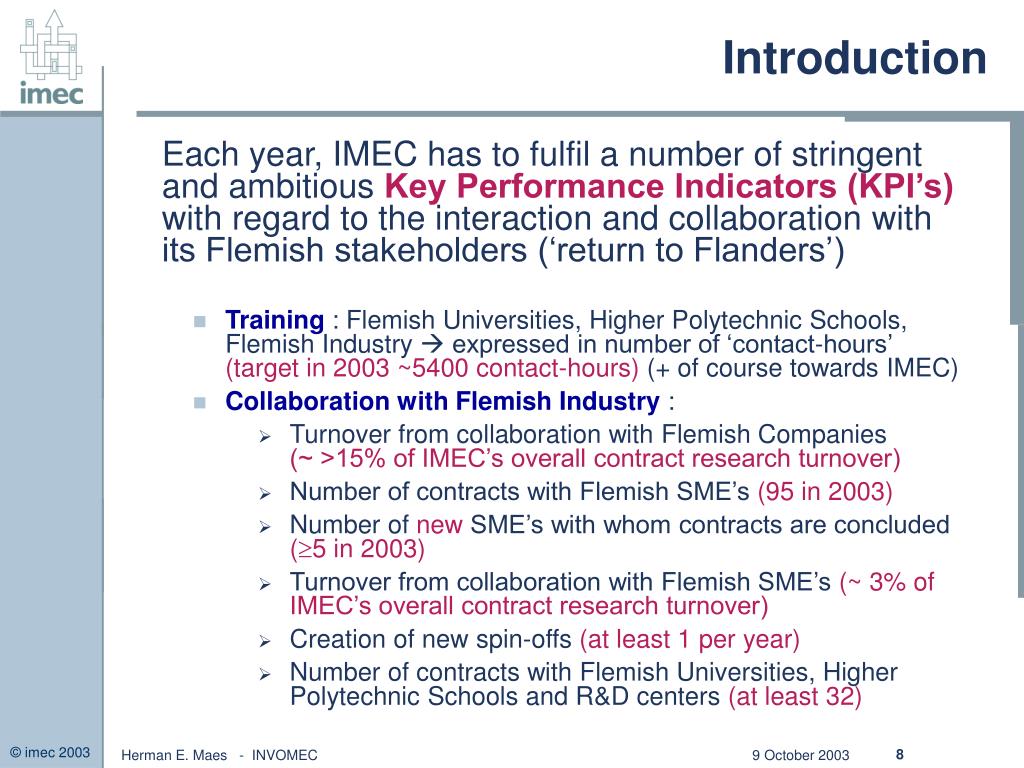 PPT - IMEC-Leuven, Belgium Collaboration with Flemish Universities and ...