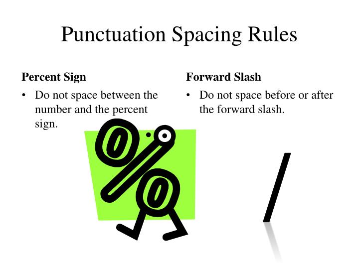 PPT - PUNCTUATION SPACING PowerPoint Presentation - ID:3339430