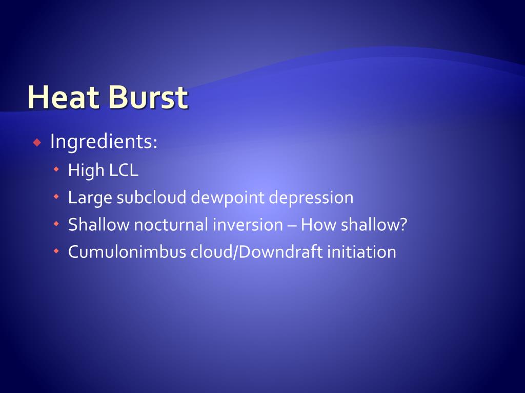 PPT - 20 May 2009 HeatBurst Across South Central North Dakota ...