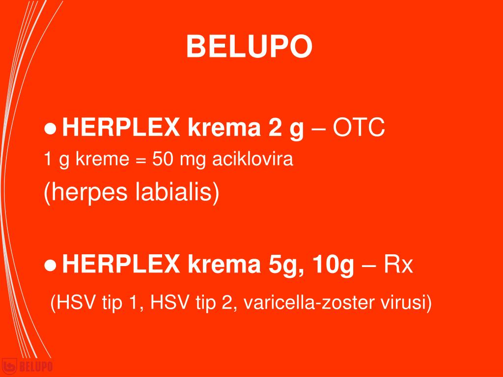 PPT - HERPLEX -učinkovito liječenje herpesa- MUO, 18.05.06. PowerPoint ...