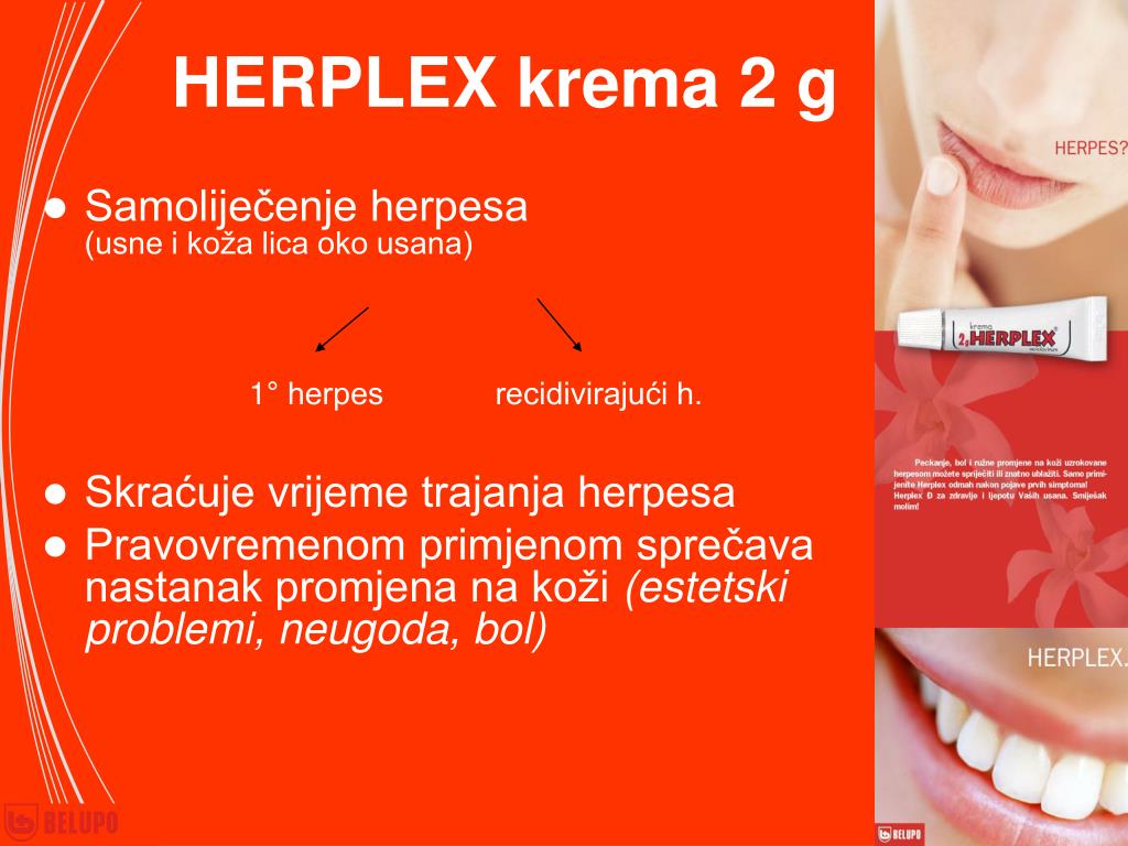 PPT - HERPLEX -učinkovito liječenje herpesa- MUO, 18.05.06. PowerPoint ...