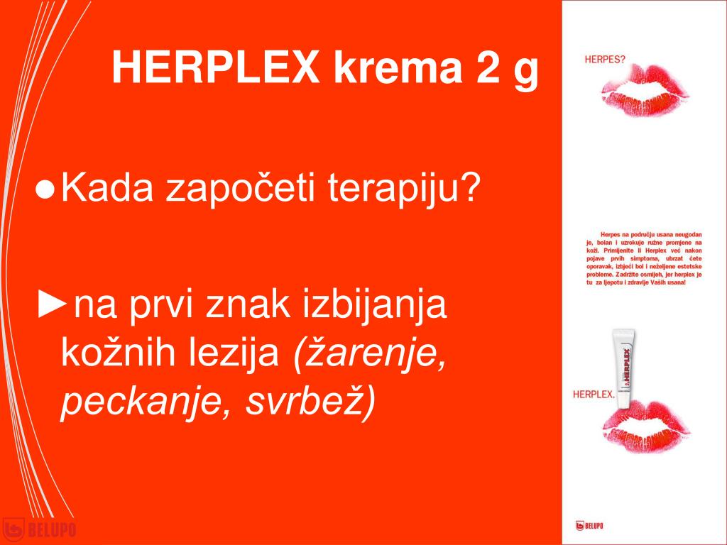 PPT - HERPLEX -učinkovito liječenje herpesa- MUO, 18.05.06. PowerPoint ...