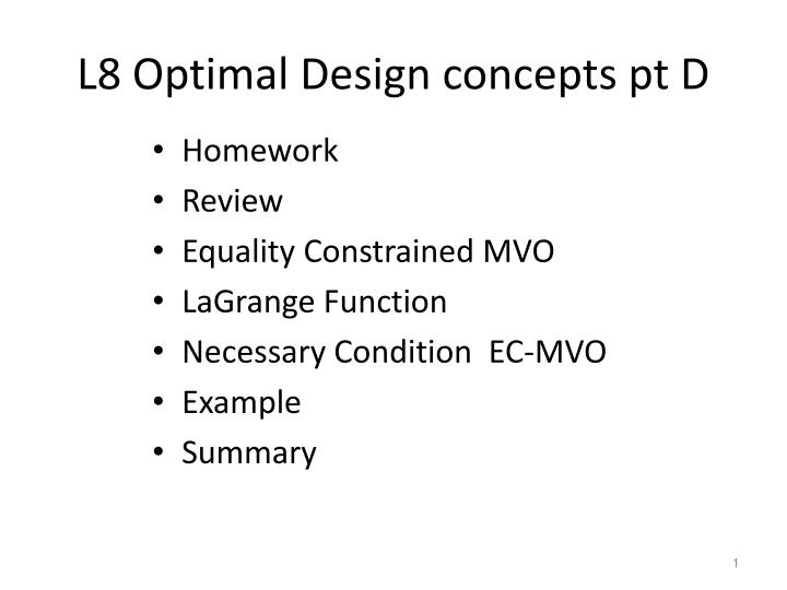 PPT - L8 Optimal Design concepts pt D PowerPoint Presentation, free ...