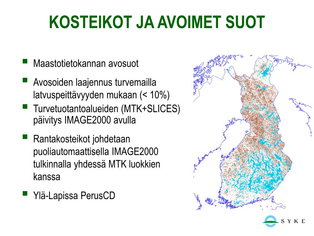 PPT - Suomen Corine Land Cover 2000: data, tarkkuus ja saatavuus ...