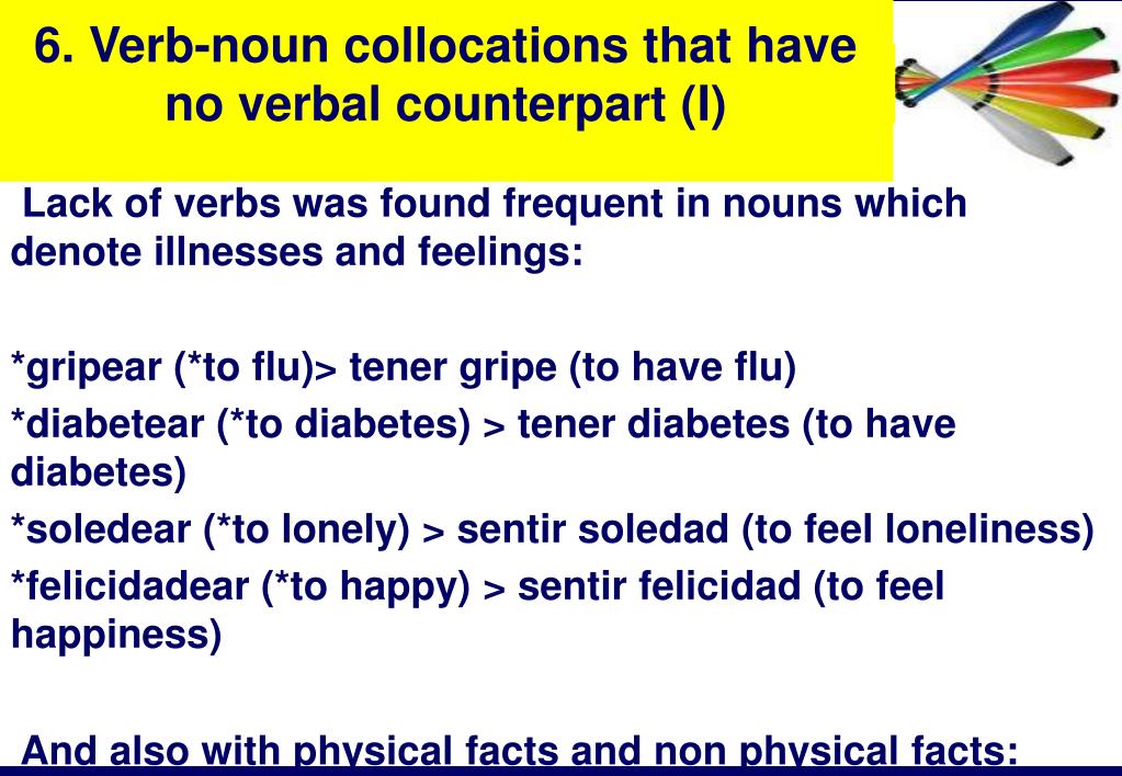PPT - Spanish verbs and verb-noun collocations paraphrase pairs ...