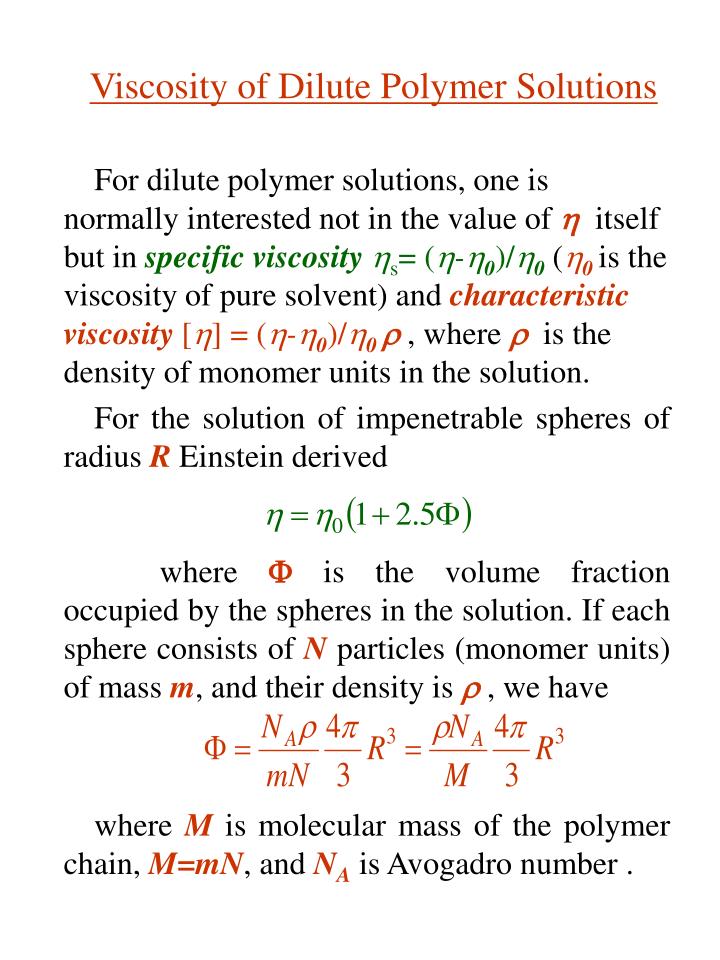 PPT - Viscosity of Dilute Polymer Solutions PowerPoint Presentation ... PPT - Viscosity of Dilute Polymer Solutions PowerPoint Presentation ...