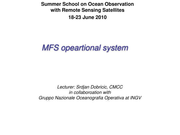 PPT - MFS opeartional system PowerPoint Presentation, free download ...